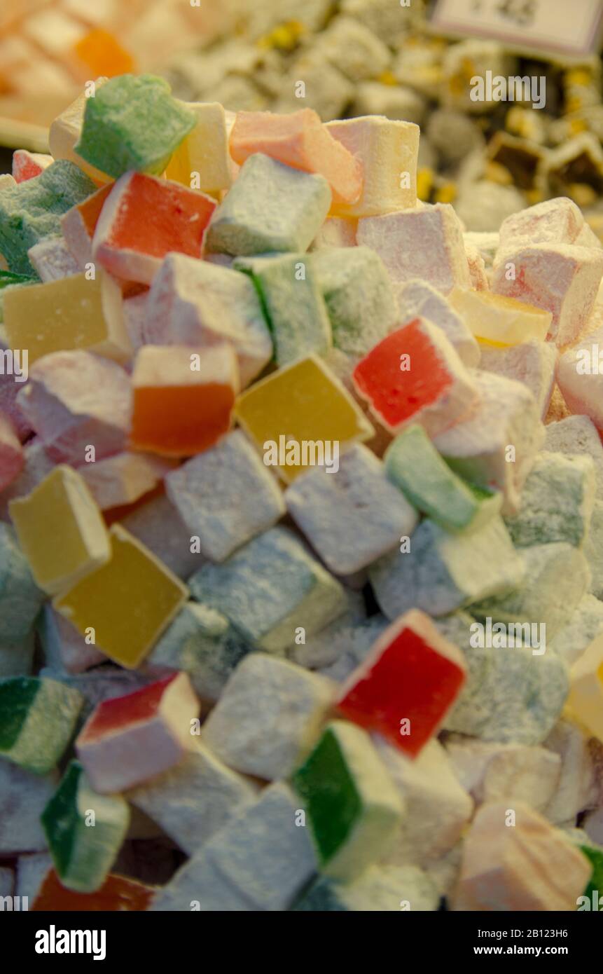 Turkish Delight Colourful Stock Photo - Alamy