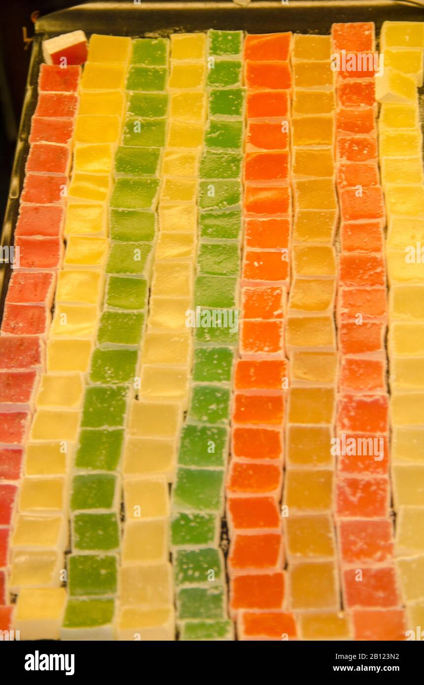 Turkish Delight Colourful Stock Photo - Alamy