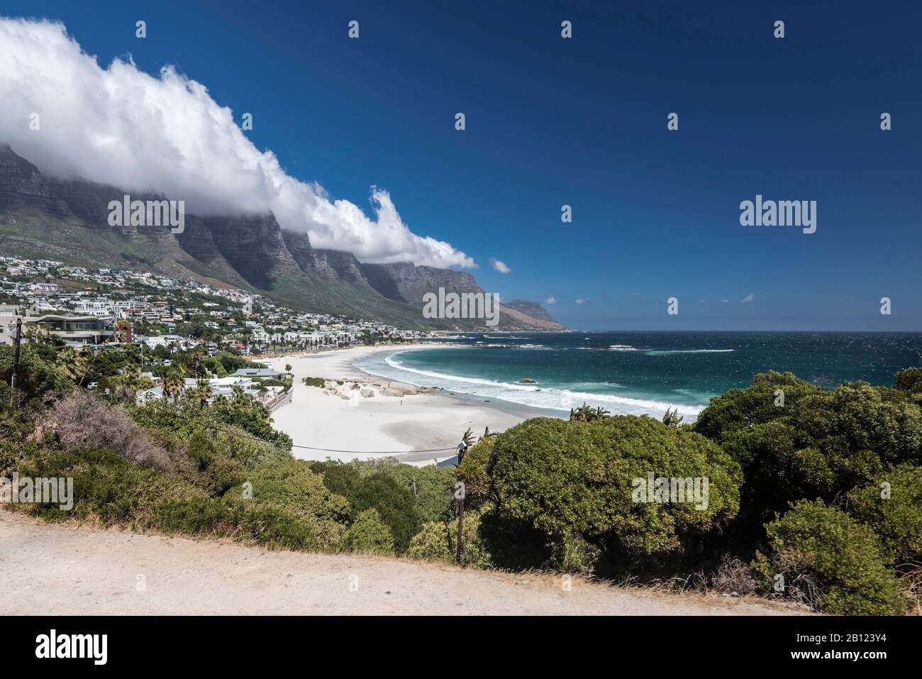 Twelve Apostles and Beach Mountain Range, Camps Bay, Cape Town, Western ...