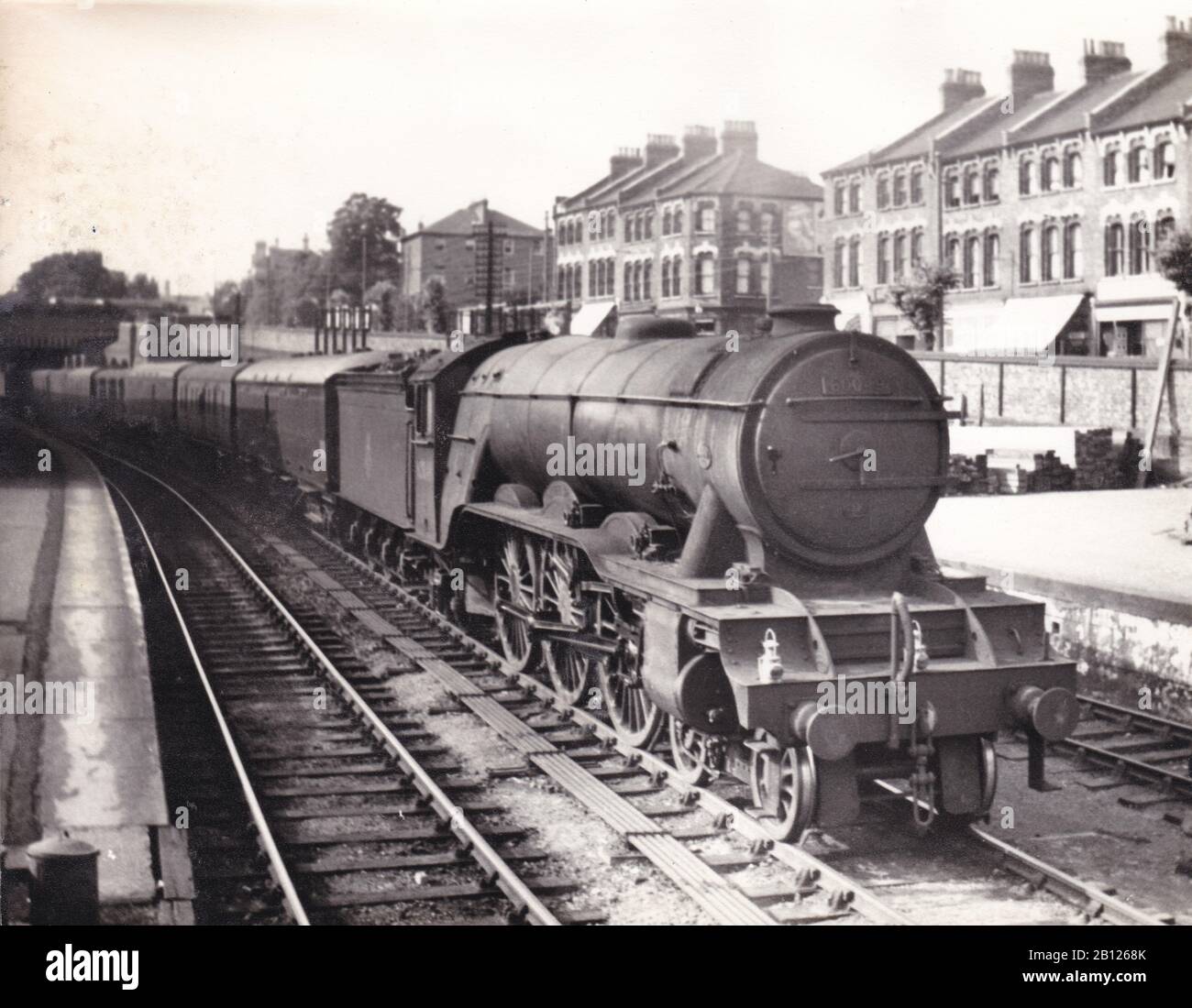 Vintage black and white photo of steam locomotive train - A.3 4-6-2 ...