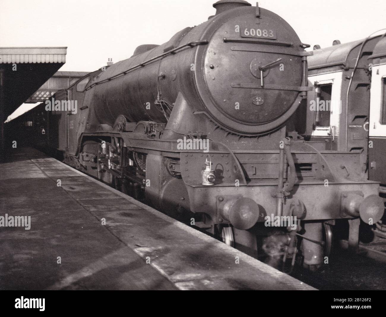 Vintage black and white photo of steam locomotive train - A3 4-6-2 ...