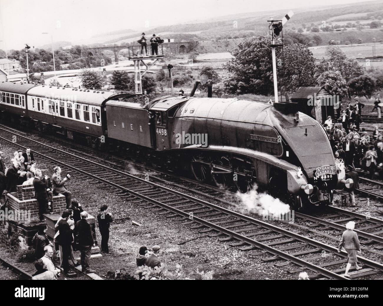 Vintage black and white photo of steam locomotive train - Steam Safari ...