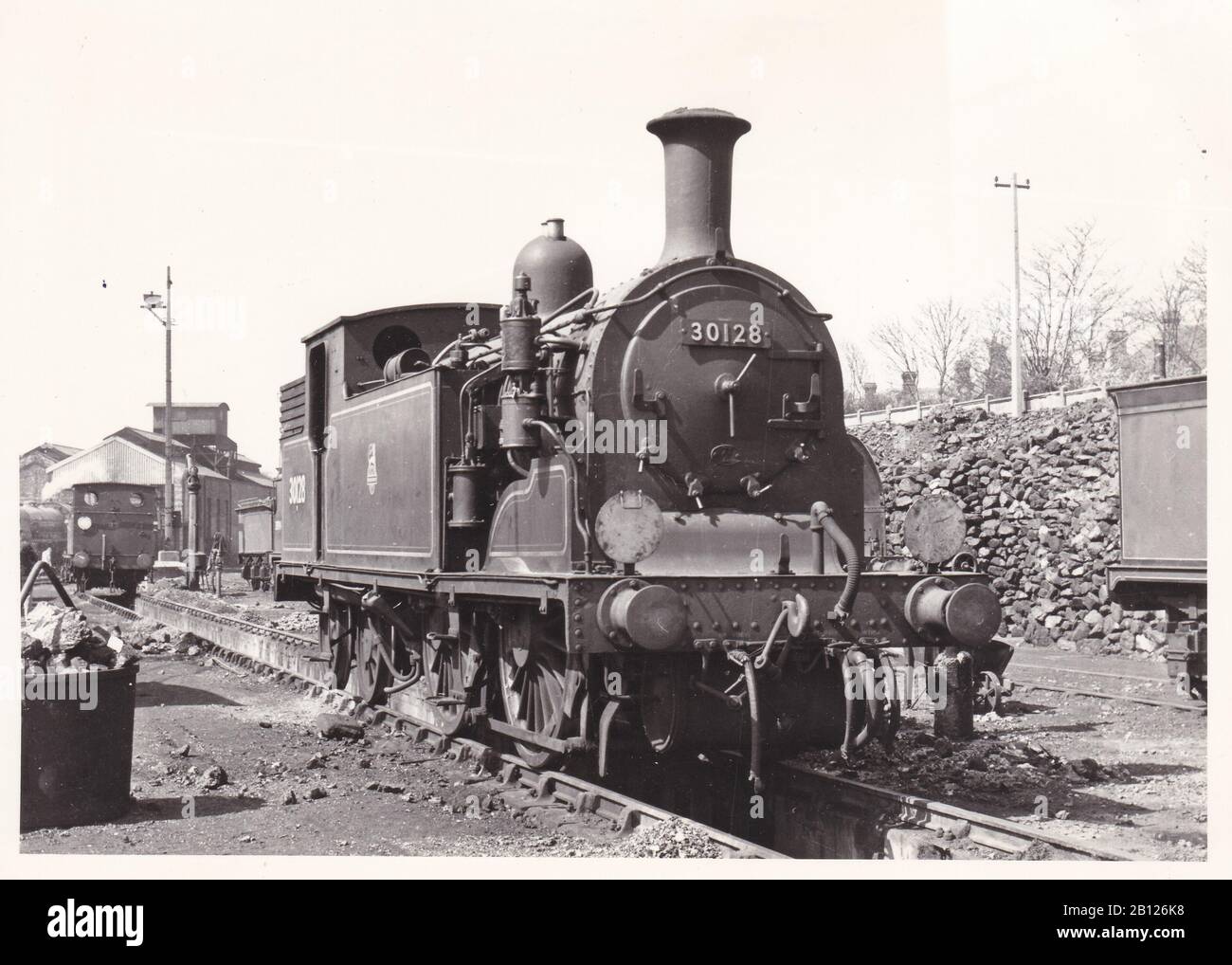 Vintage black and white photo of steam locomotive train - S.R. M7 Class ...