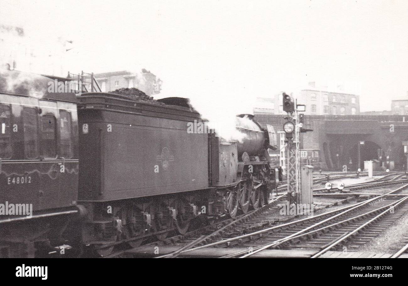 Vintage black and white photo of steam locomotive train - 60063 at ...