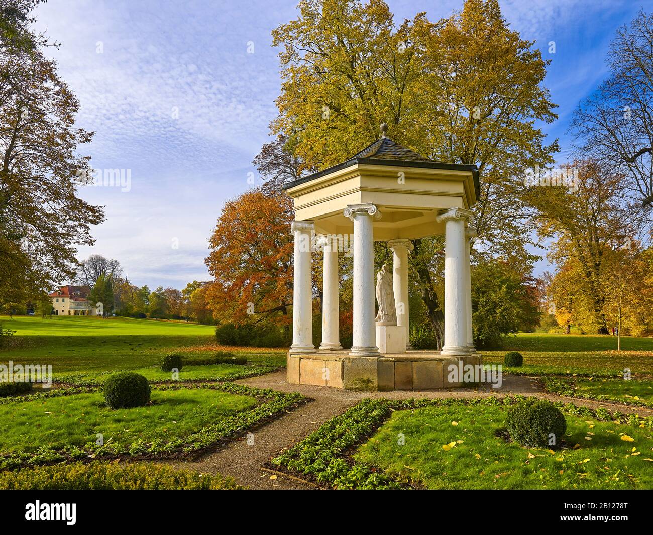 Temple of the Muses of the Calliope in Tiefurter Park, Thuringia ...