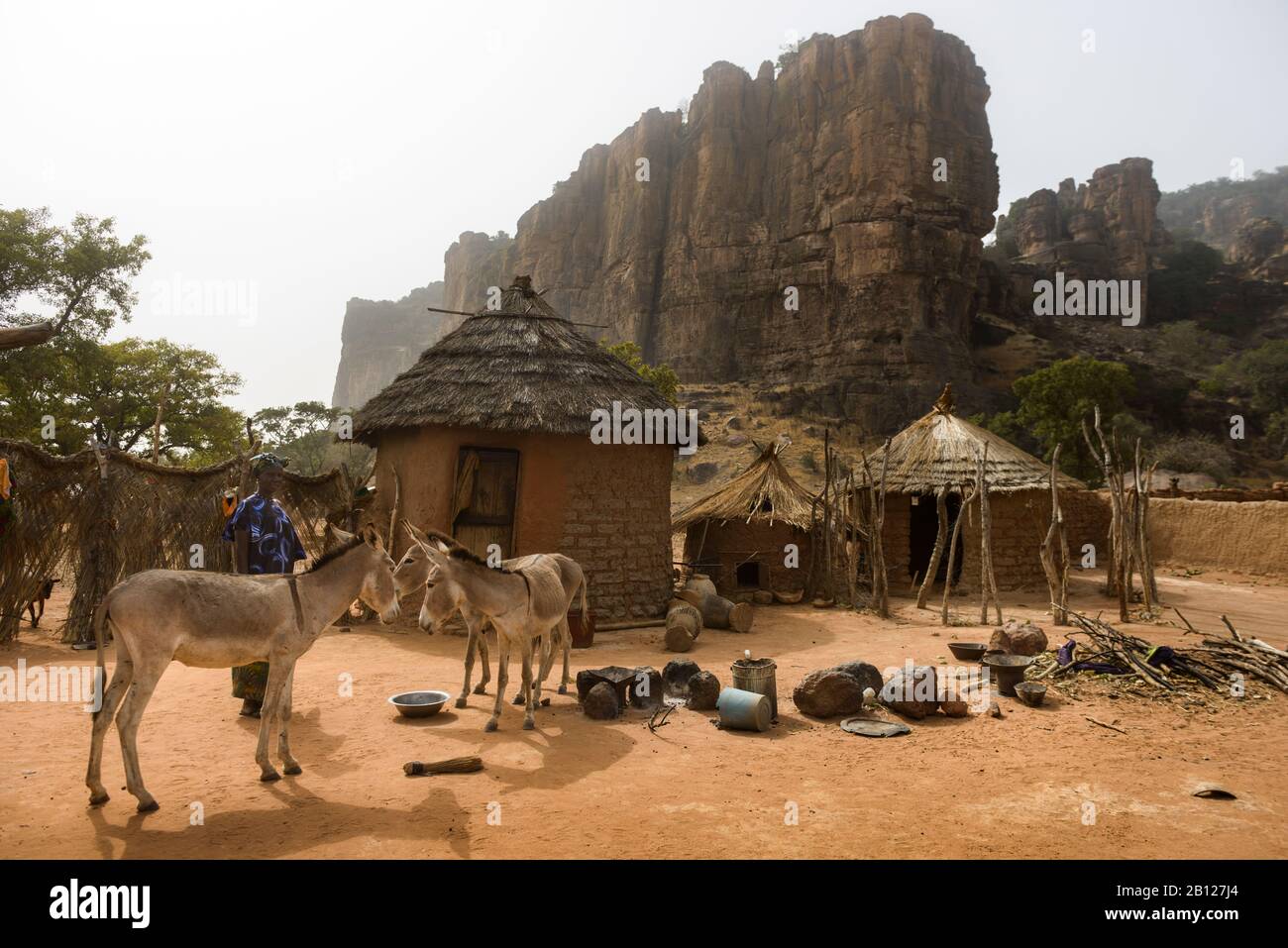 Village life in rural Mali Stock Photo - Alamy