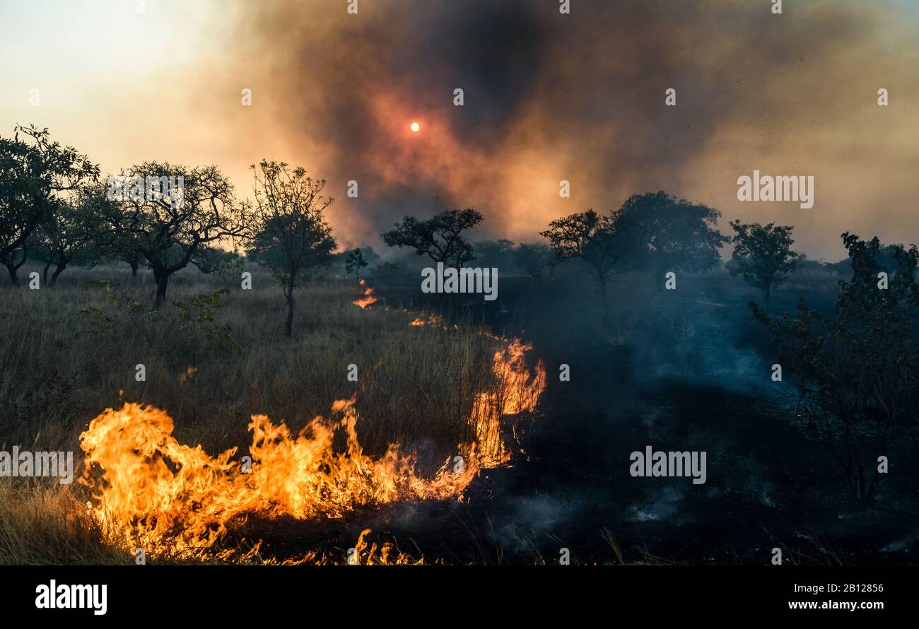 A fire in northern ghana hi-res stock photography and images - Alamy