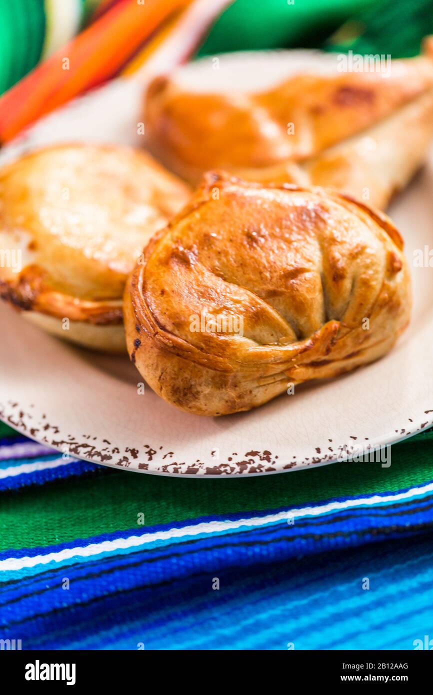 Homemade large empanadas with different staffings Stock Photo - Alamy