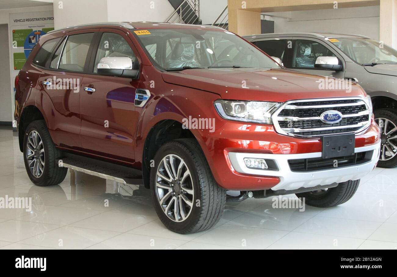 Brand new ford vehicles on display at Ford EDSA showroom. Ford ...