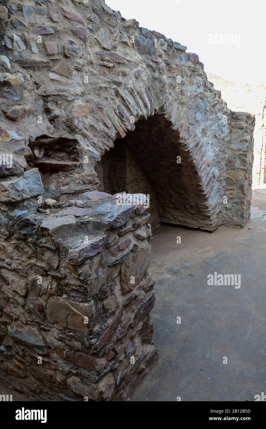Ruins of 17th century Bhangarh Fort at Alwar Village in Rajasthan ...