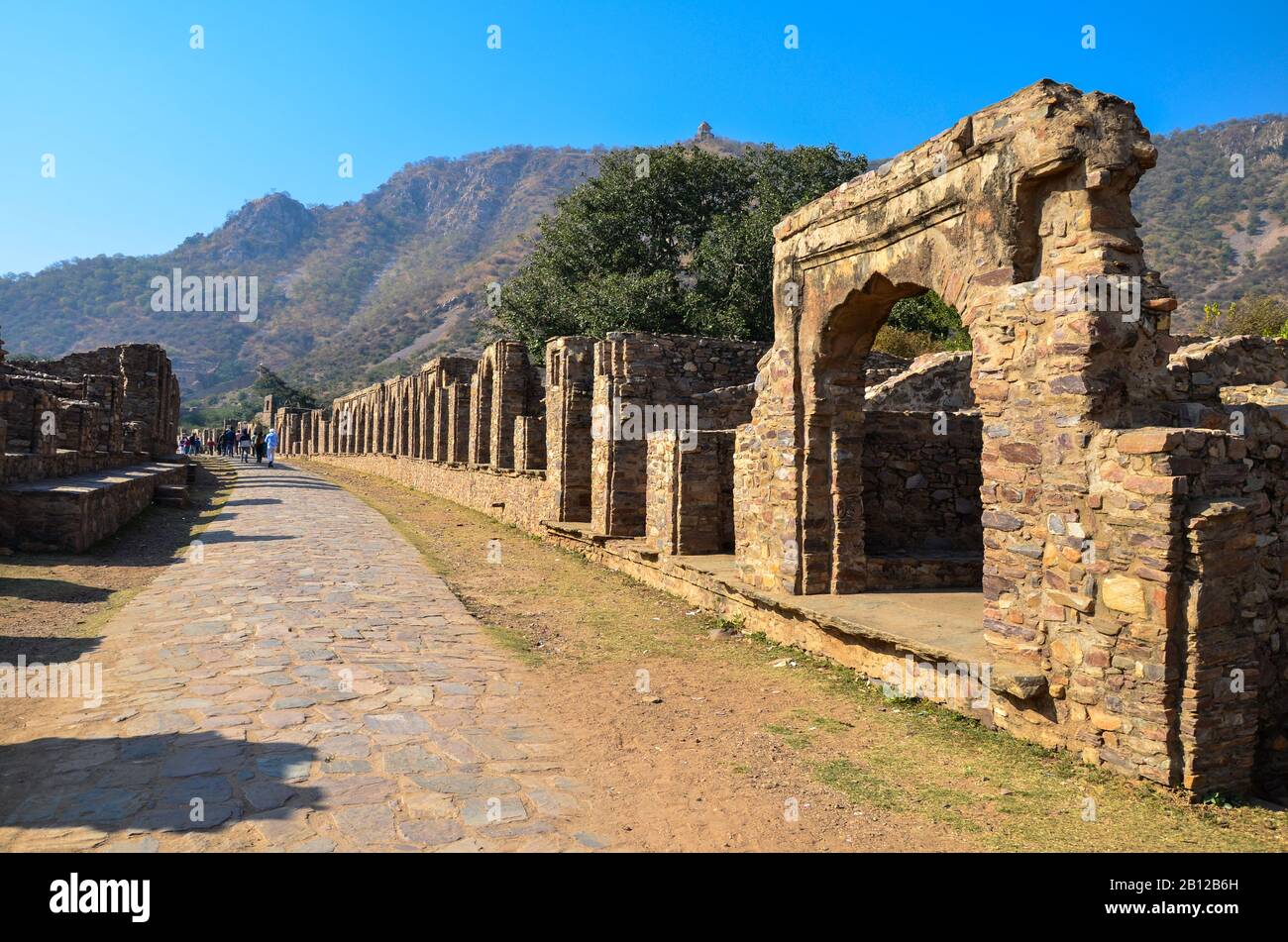 Ruins of 17th century Bhangarh Fort at Alwar Village in Rajasthan ...