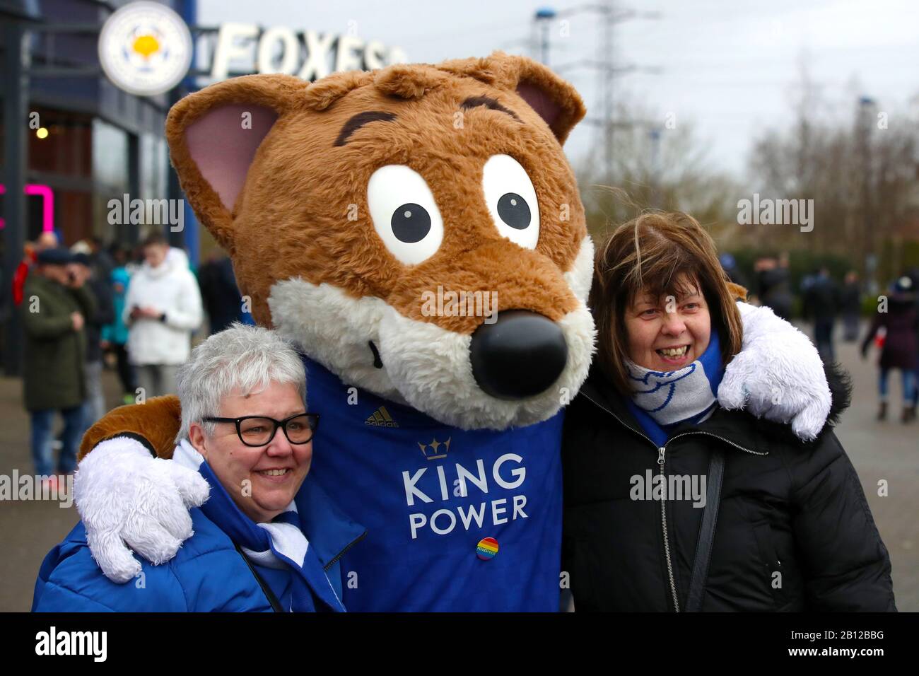 Leicester city mascot hi-res stock photography and images - Alamy