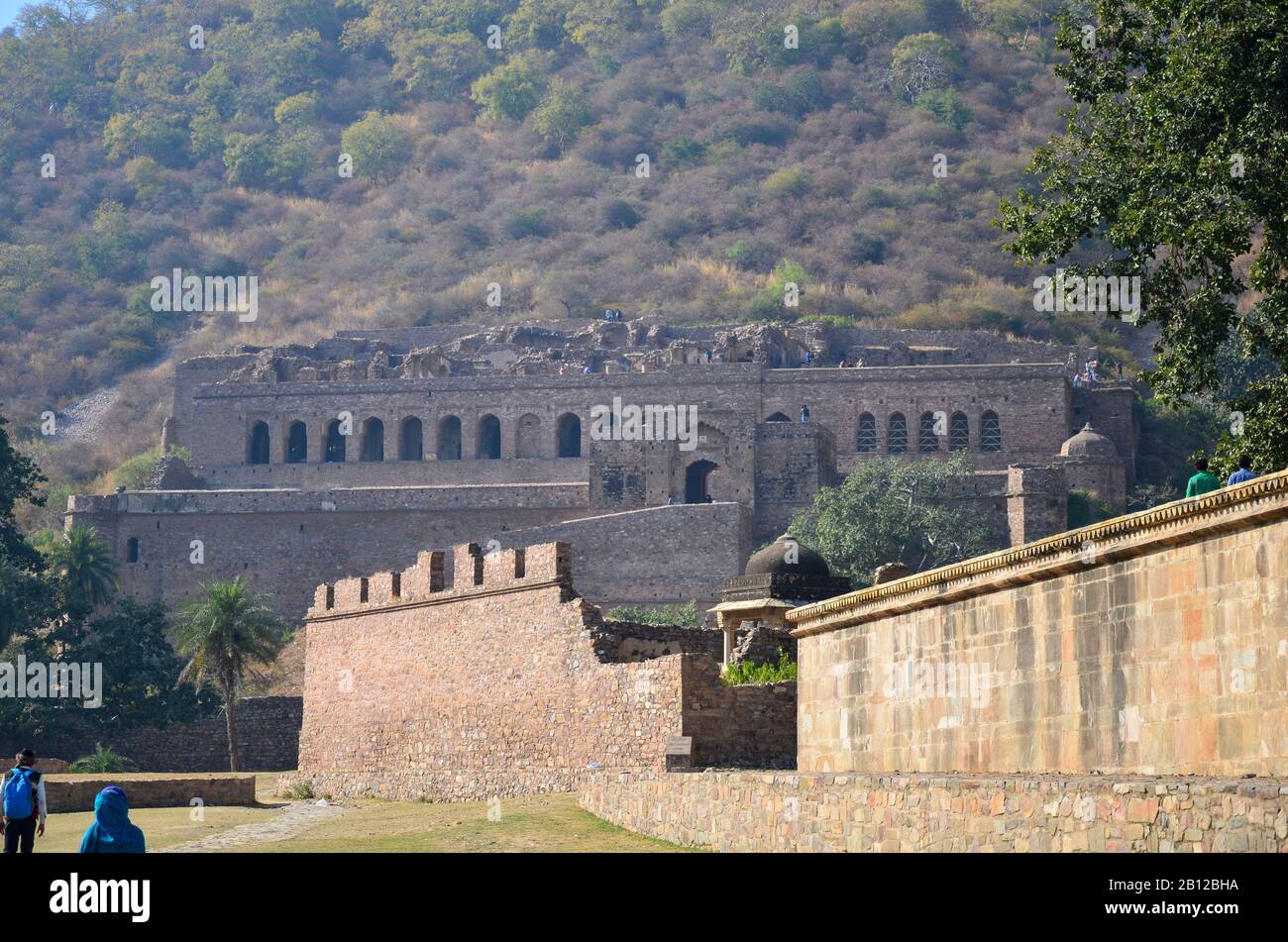 Ruins of 17th century Bhangarh Fort at Alwar Village in Rajasthan ...
