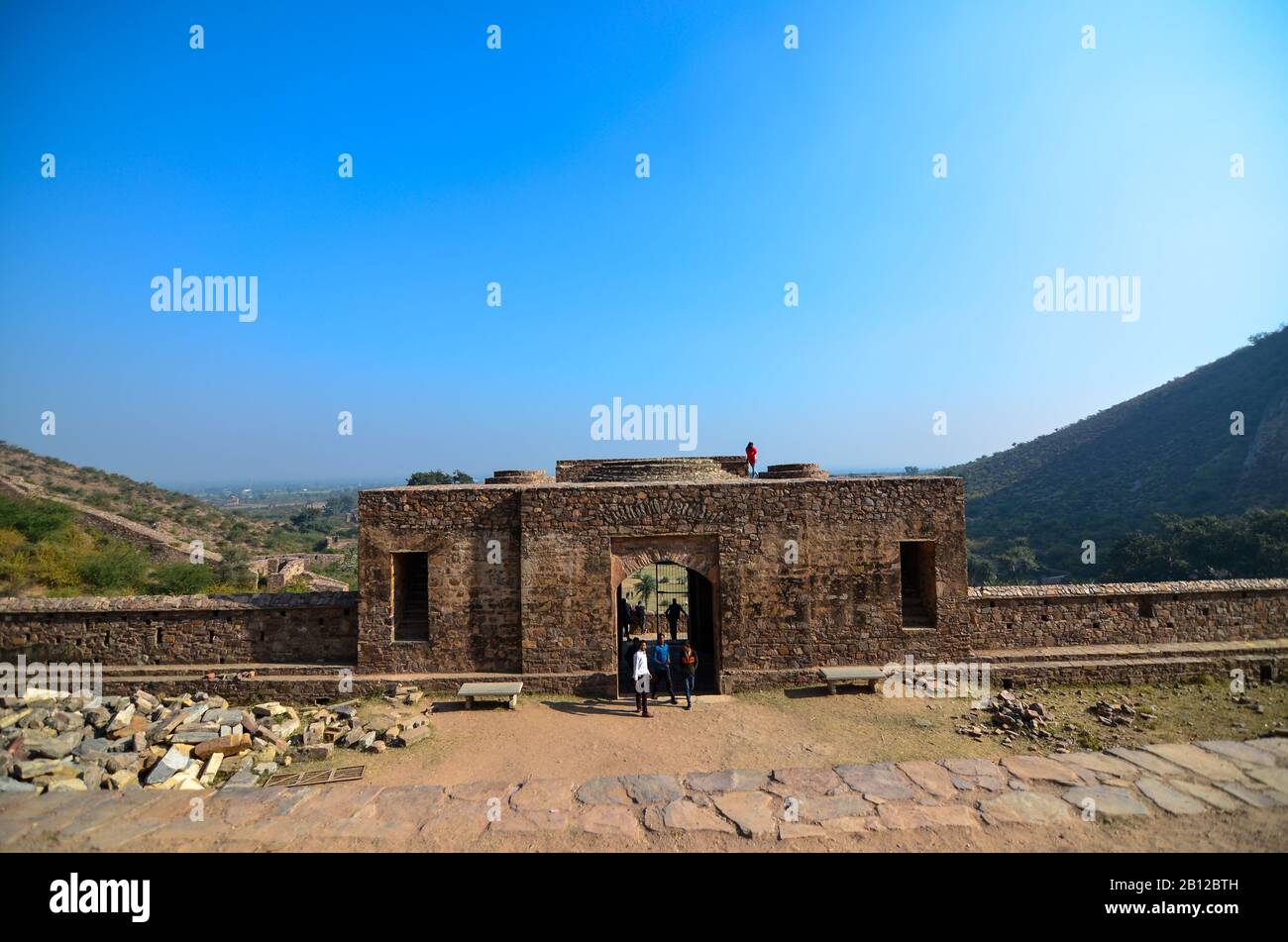 Ruins of 17th century Bhangarh Fort at Alwar Village in Rajasthan ...