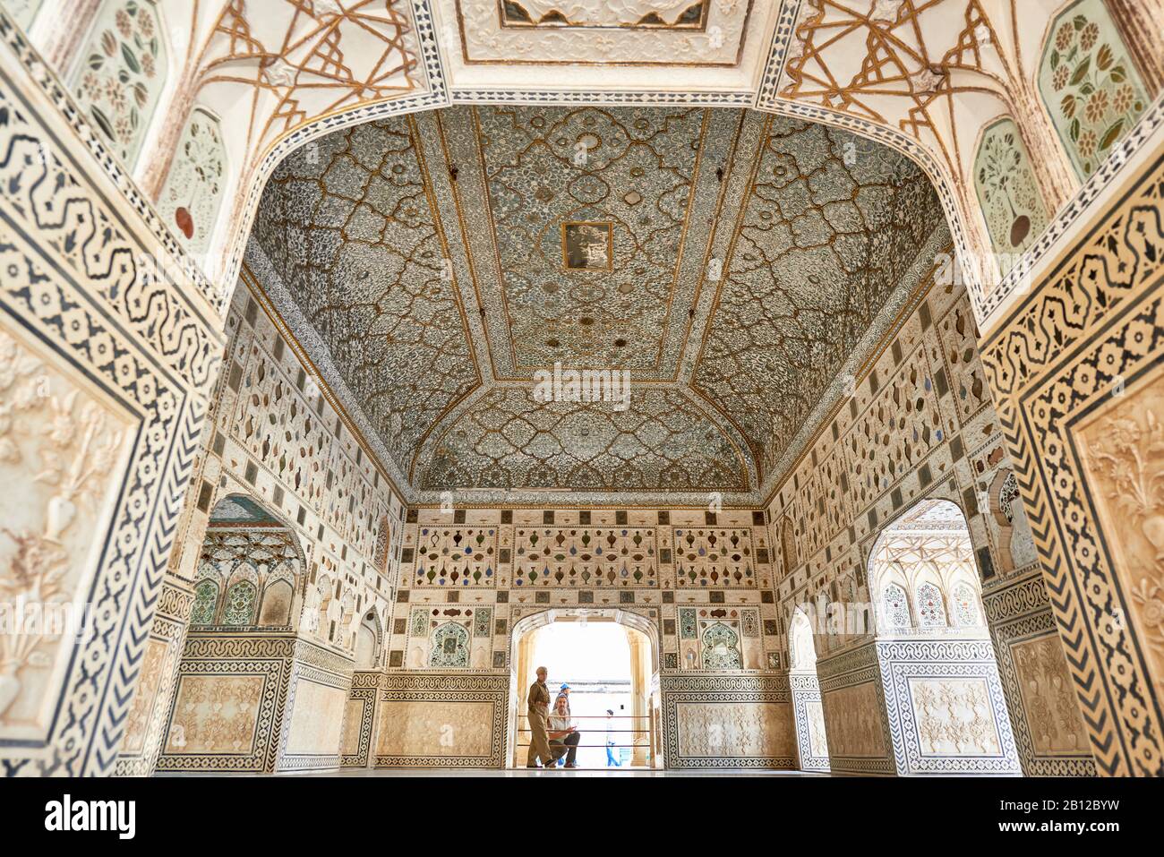 interior shot of Amer Fort, Jaipur, Rajasthan, India Stock Photo - Alamy
