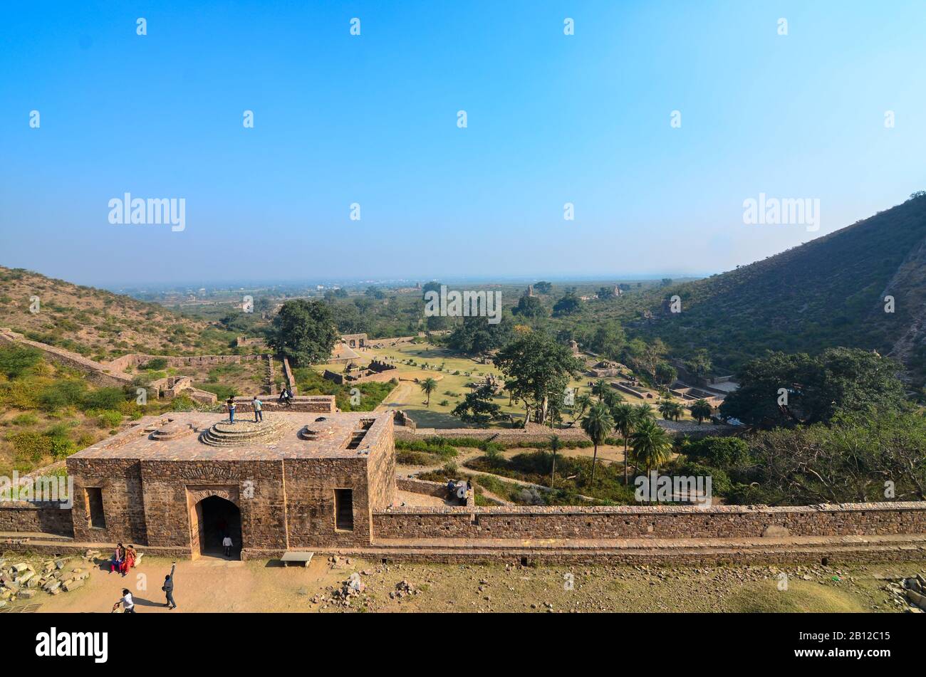 Ruins of 17th century Bhangarh Fort at Alwar Village in Rajasthan ...