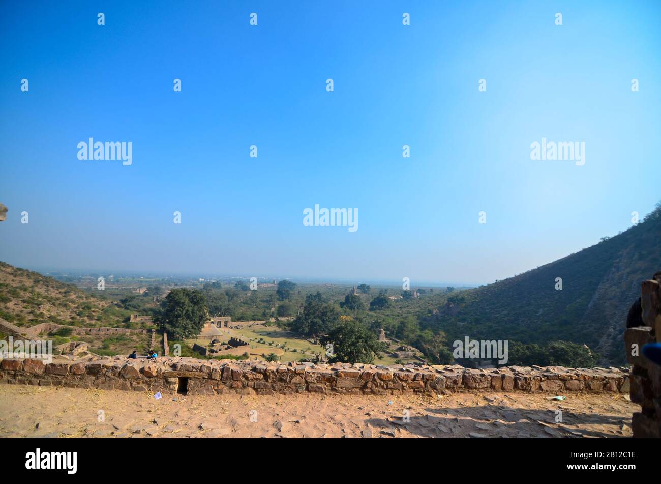 Ruins of 17th century Bhangarh Fort at Alwar Village in Rajasthan ...