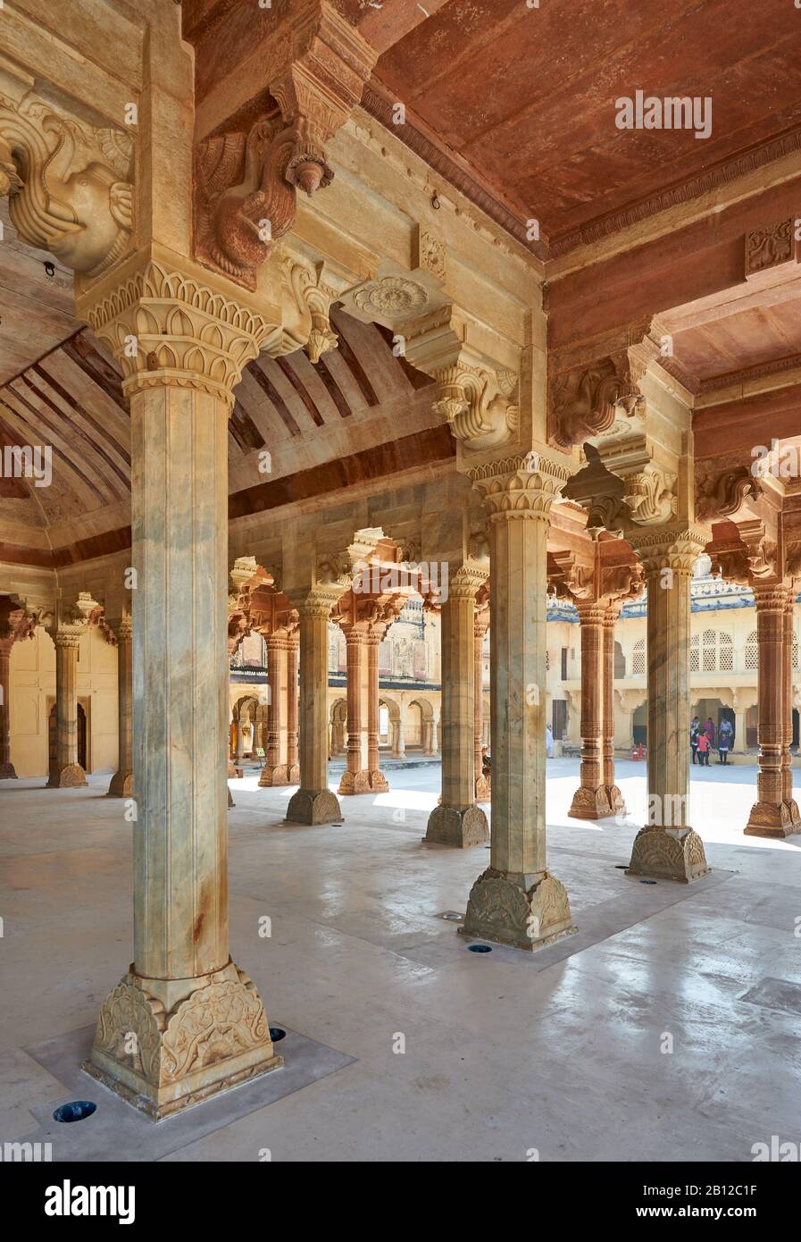 columns in Amer Fort, Jaipur, Rajasthan, India Stock Photo - Alamy