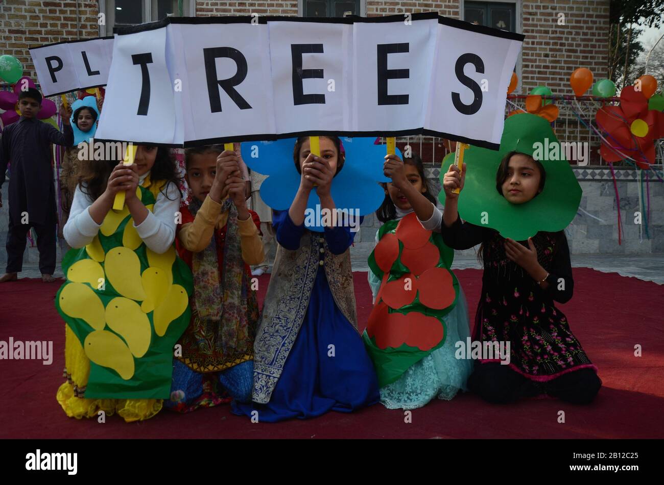 February 10, 2020: Peshawar, Pakistan. 10 February 2020: "Planting a ...