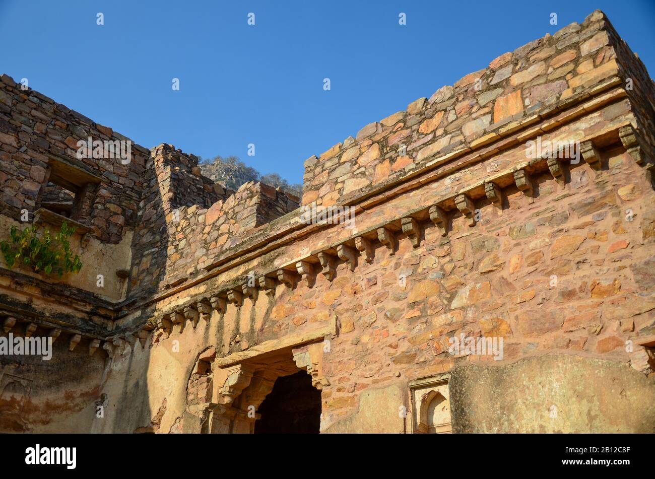 Ruins of 17th century Bhangarh Fort at Alwar Village in Rajasthan ...