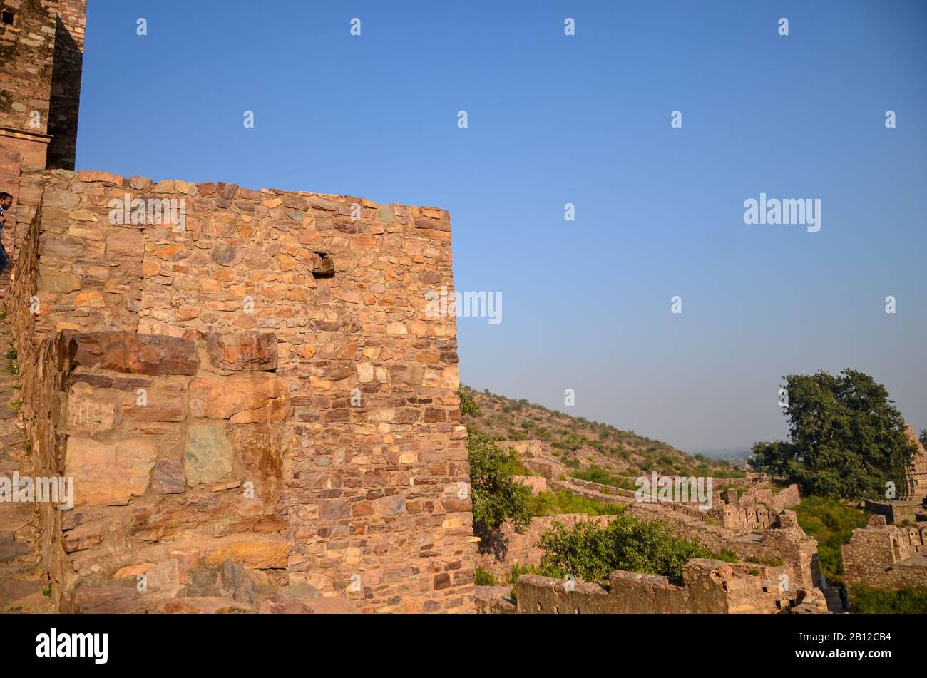 Ruins of 17th century Bhangarh Fort at Alwar Village in Rajasthan ...