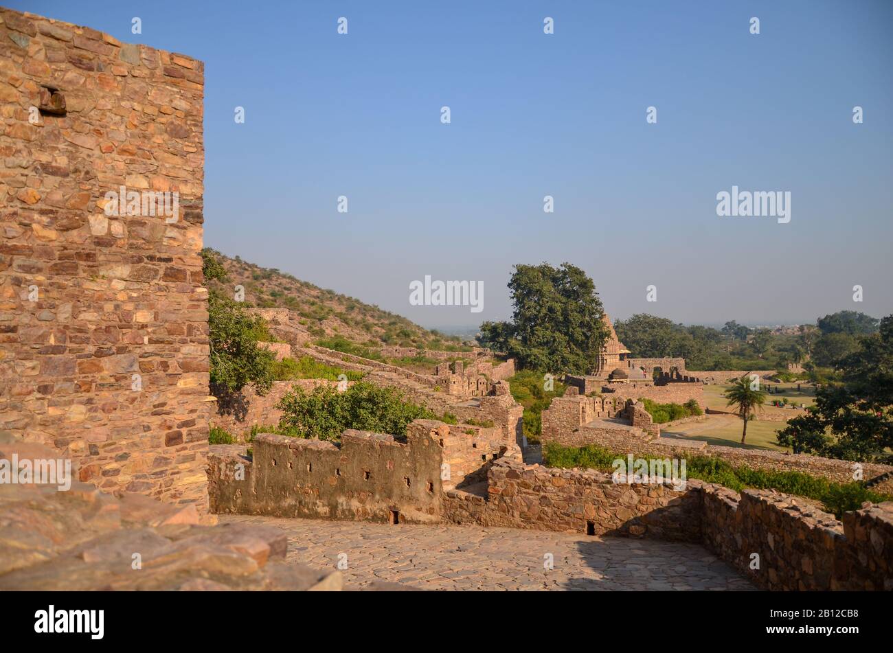 Ruins of 17th century Bhangarh Fort at Alwar Village in Rajasthan ...