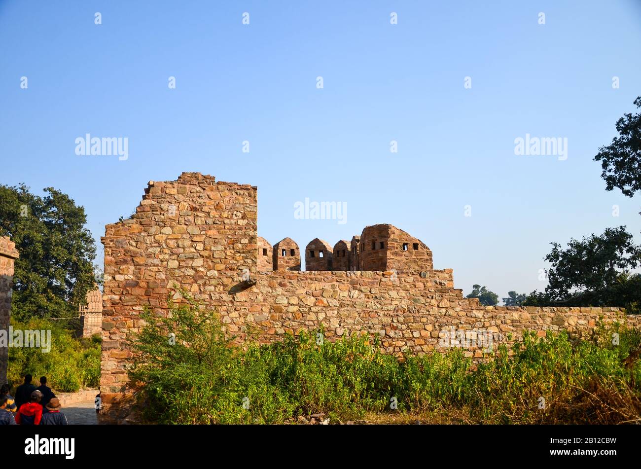 Ruins of 17th century Bhangarh Fort at Alwar Village in Rajasthan ...