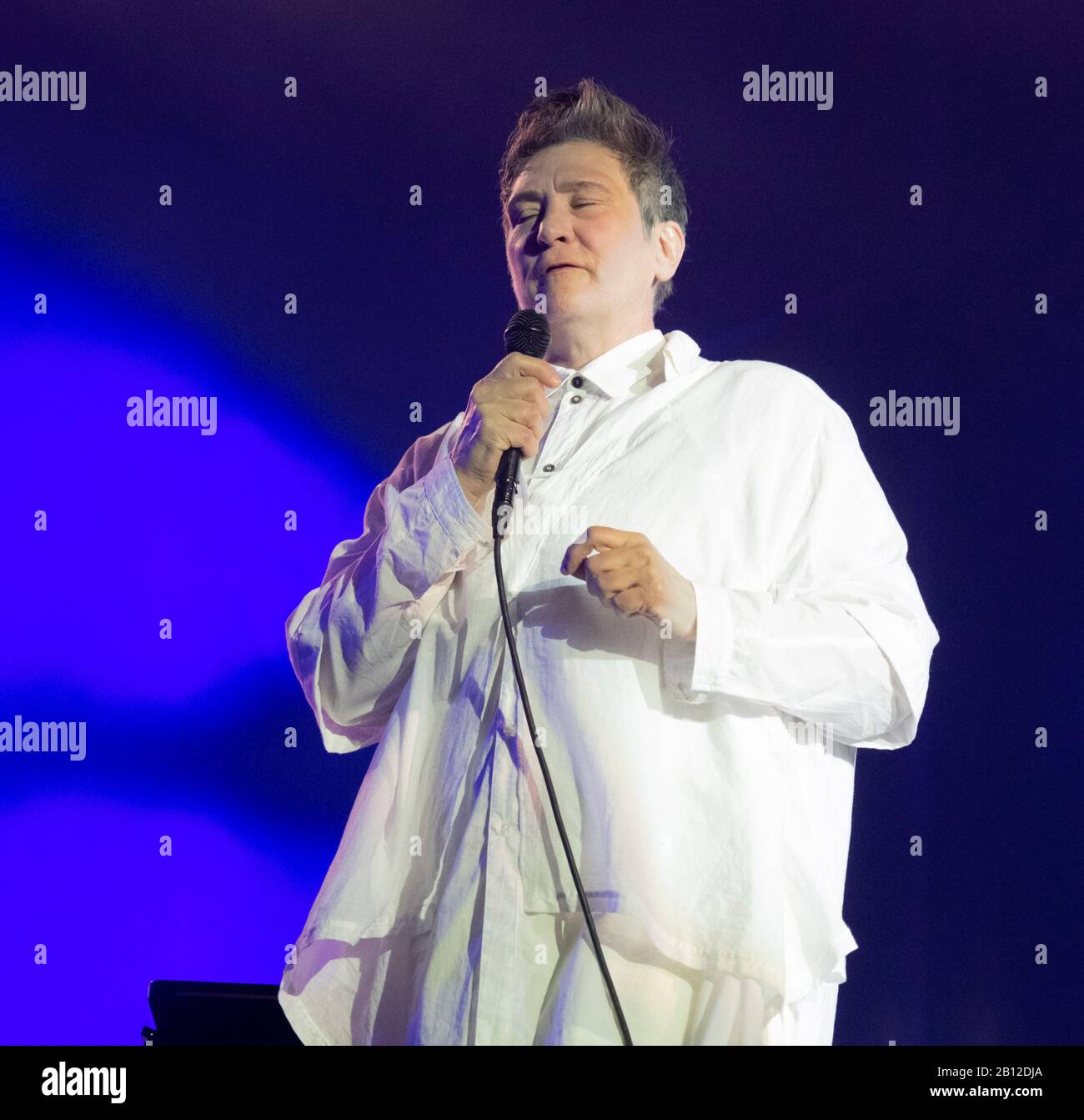 k.d. lang at Fire Fight Australia at the ANZ Stadium Sydney Australa 16 ...
