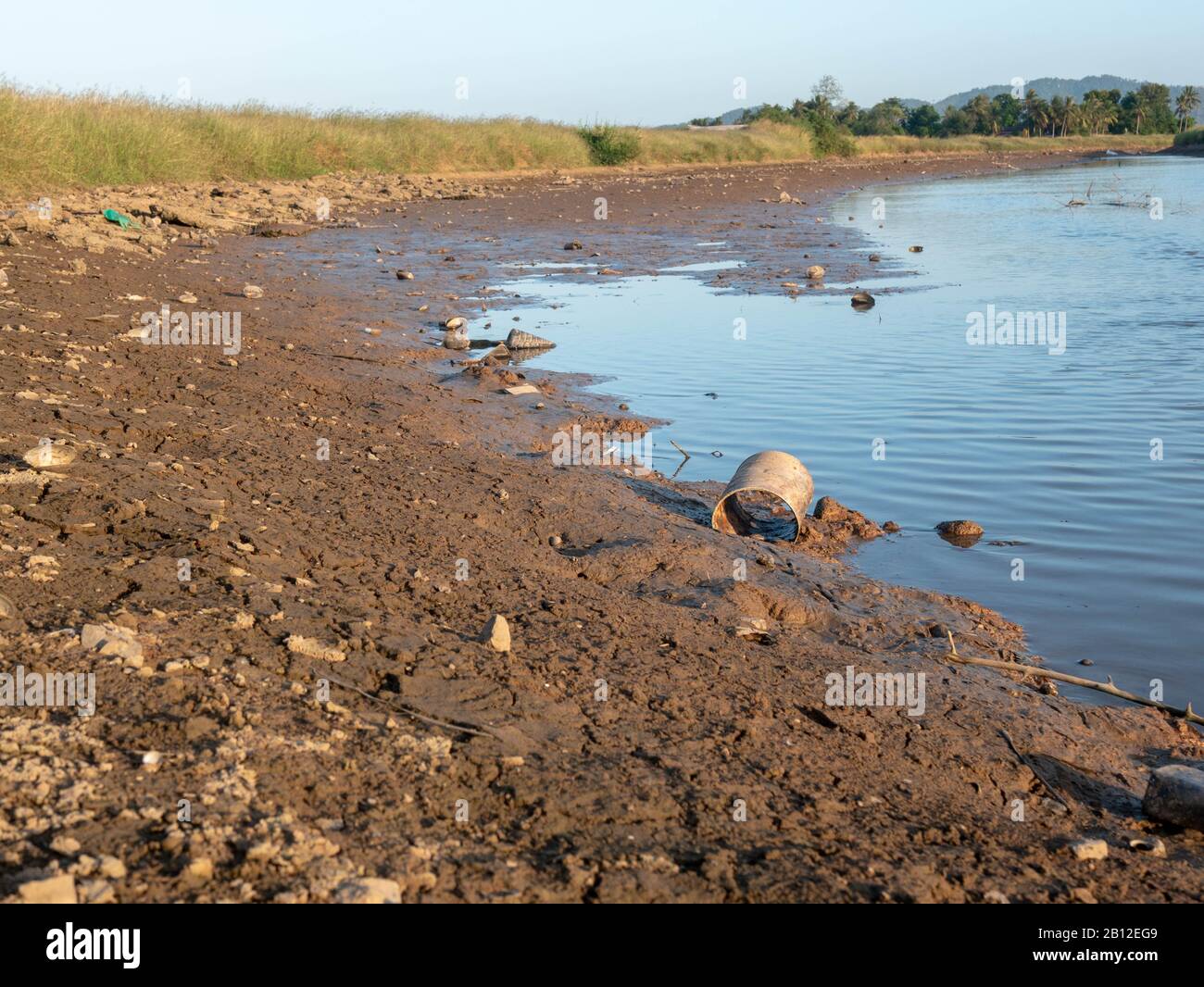 dried river during drought season Stock Photo - Alamy