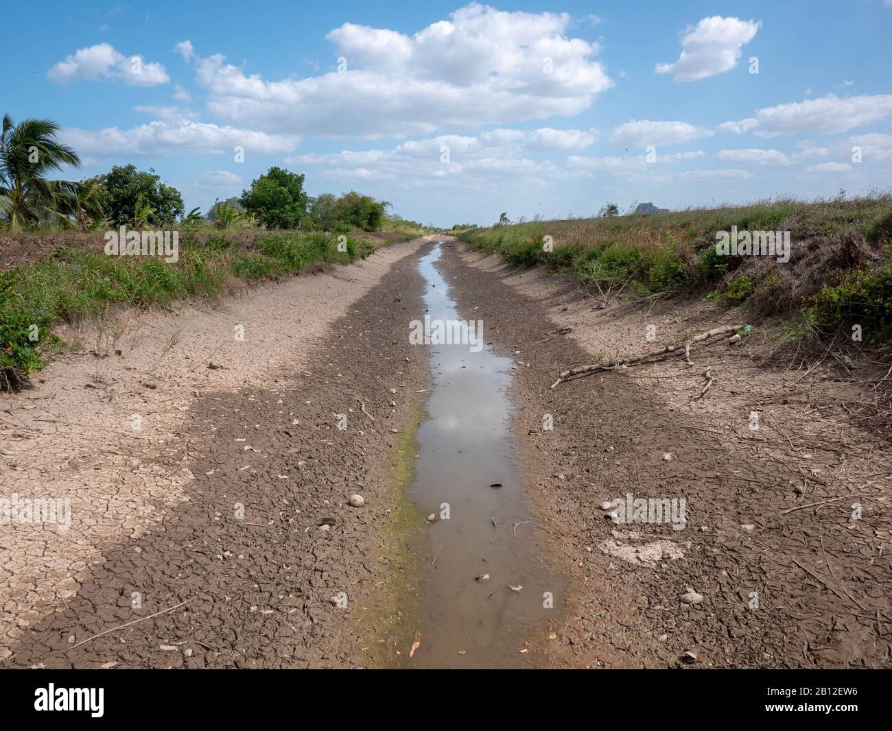 dried river during drought season Stock Photo - Alamy