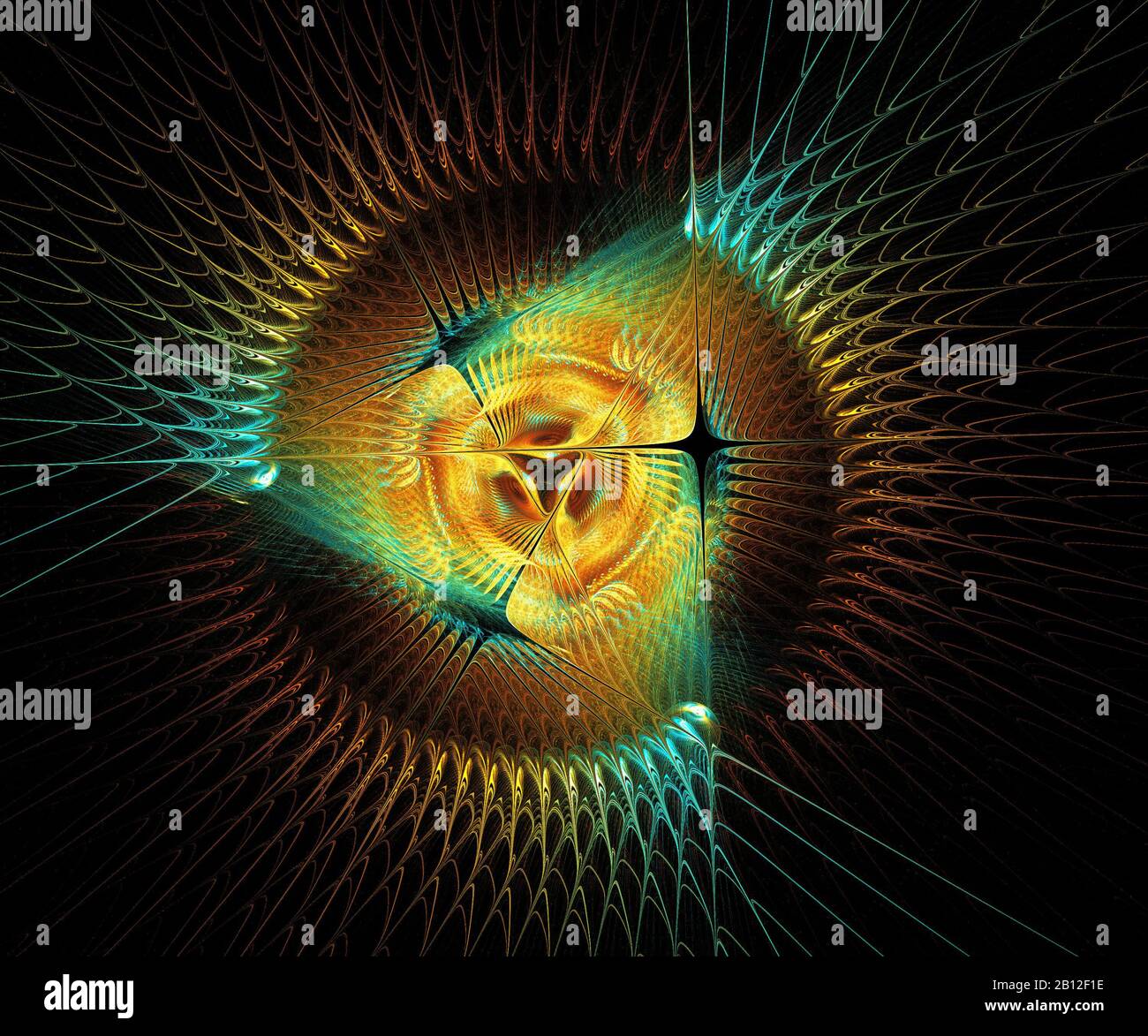 Computer generated fractal artwork for multipurpose design needs Stock ...
