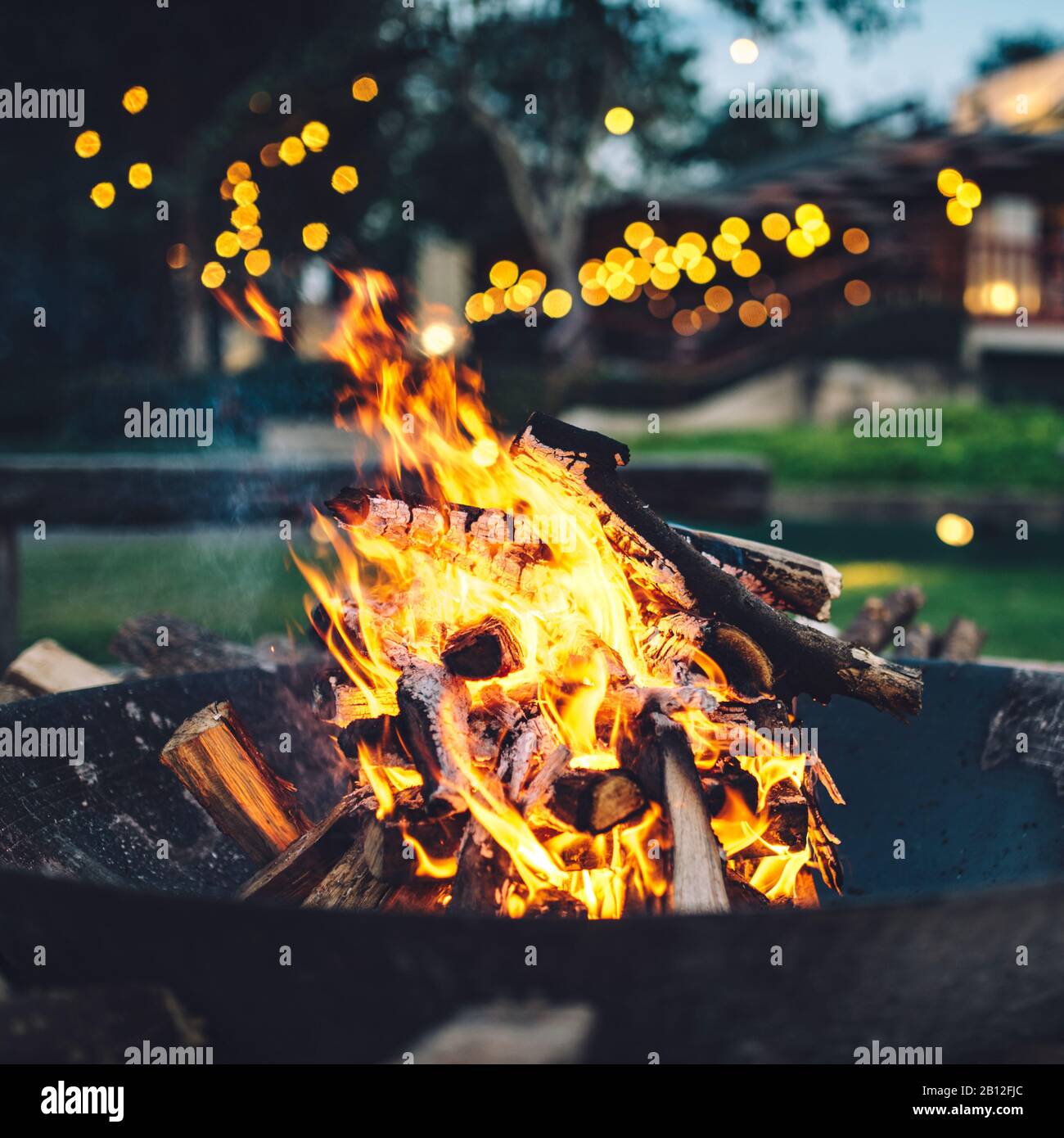 Bonfire, Chaiang Rai, Thailand Stock Photo - Alamy