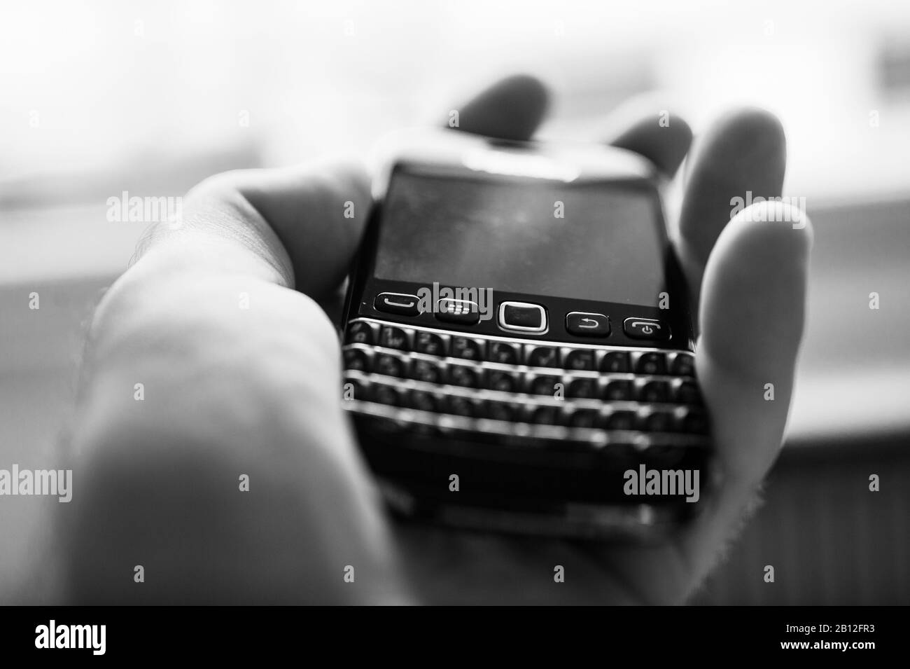 Shift to mobile Black and White Stock Photos & Images - Alamy