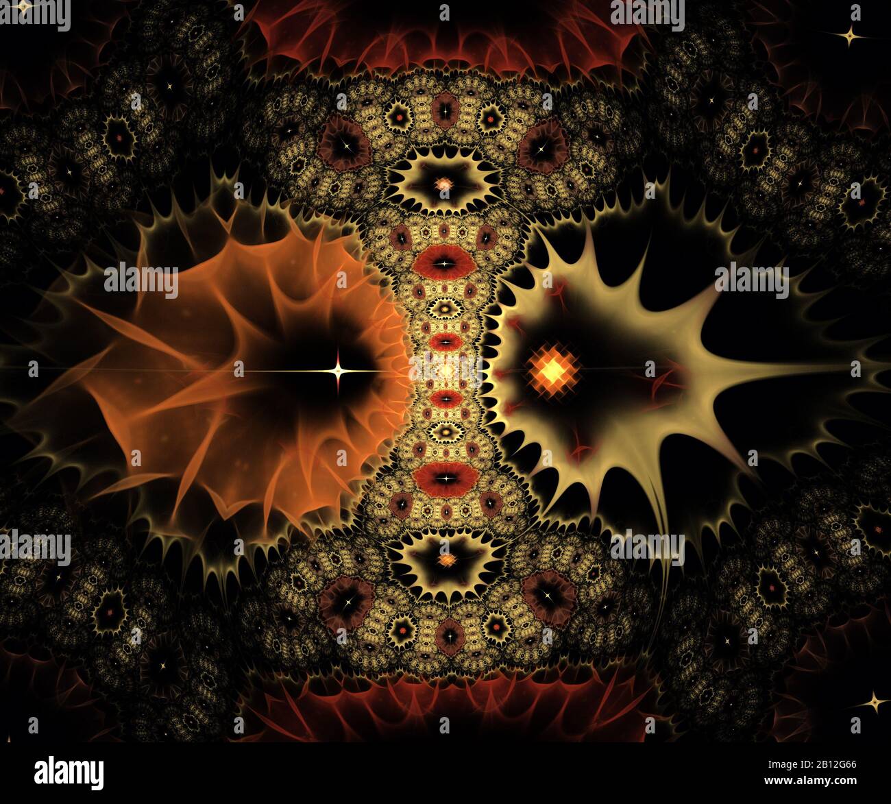 Computer generated fractal artwork for multipurpose design needs Stock ...