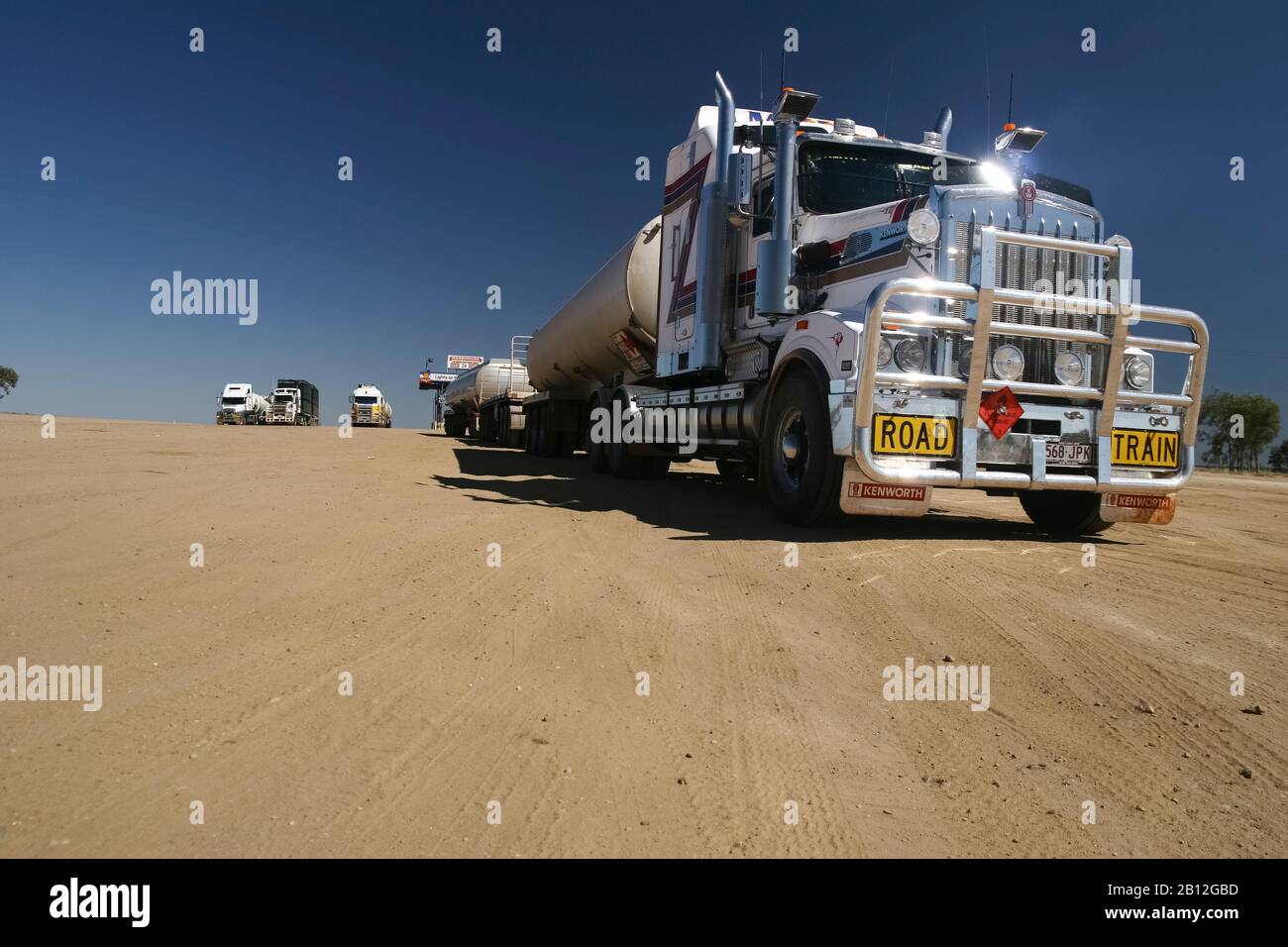 Road train hi-res stock photography and images - Alamy