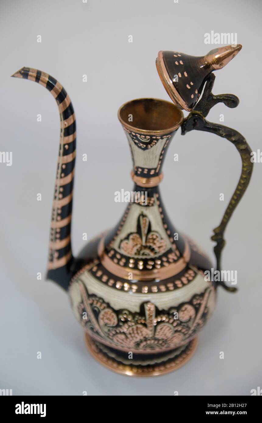 Handmade Copper Pitcher Stock Photo - Alamy