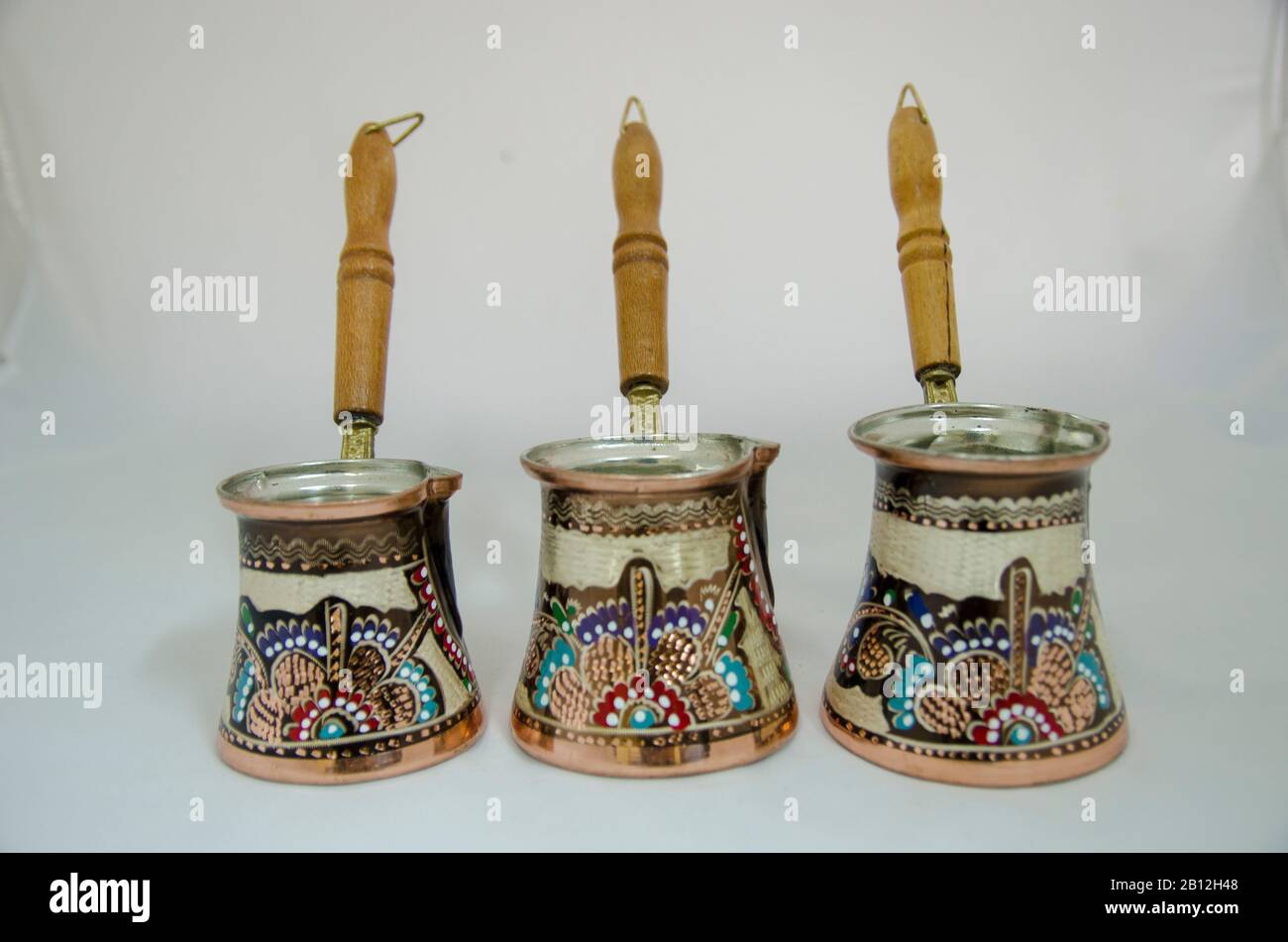 Turkish Coffee Pot Set Stock Photo - Alamy