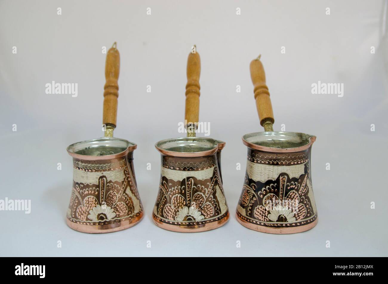 Turkish Coffee Pot Set Stock Photo - Alamy