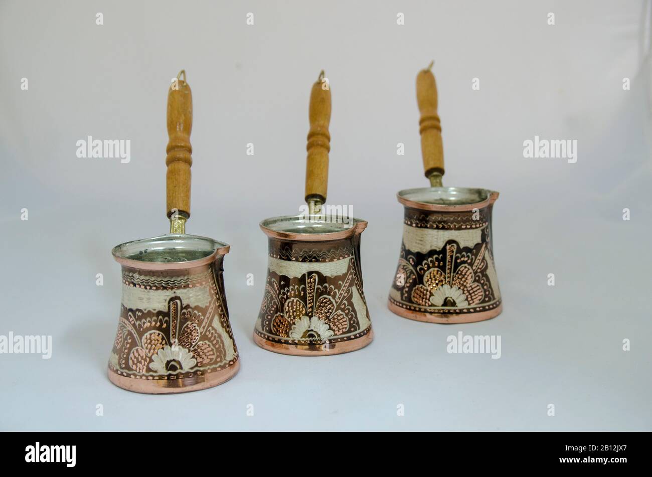 Turkish Coffee Pot Set Stock Photo - Alamy