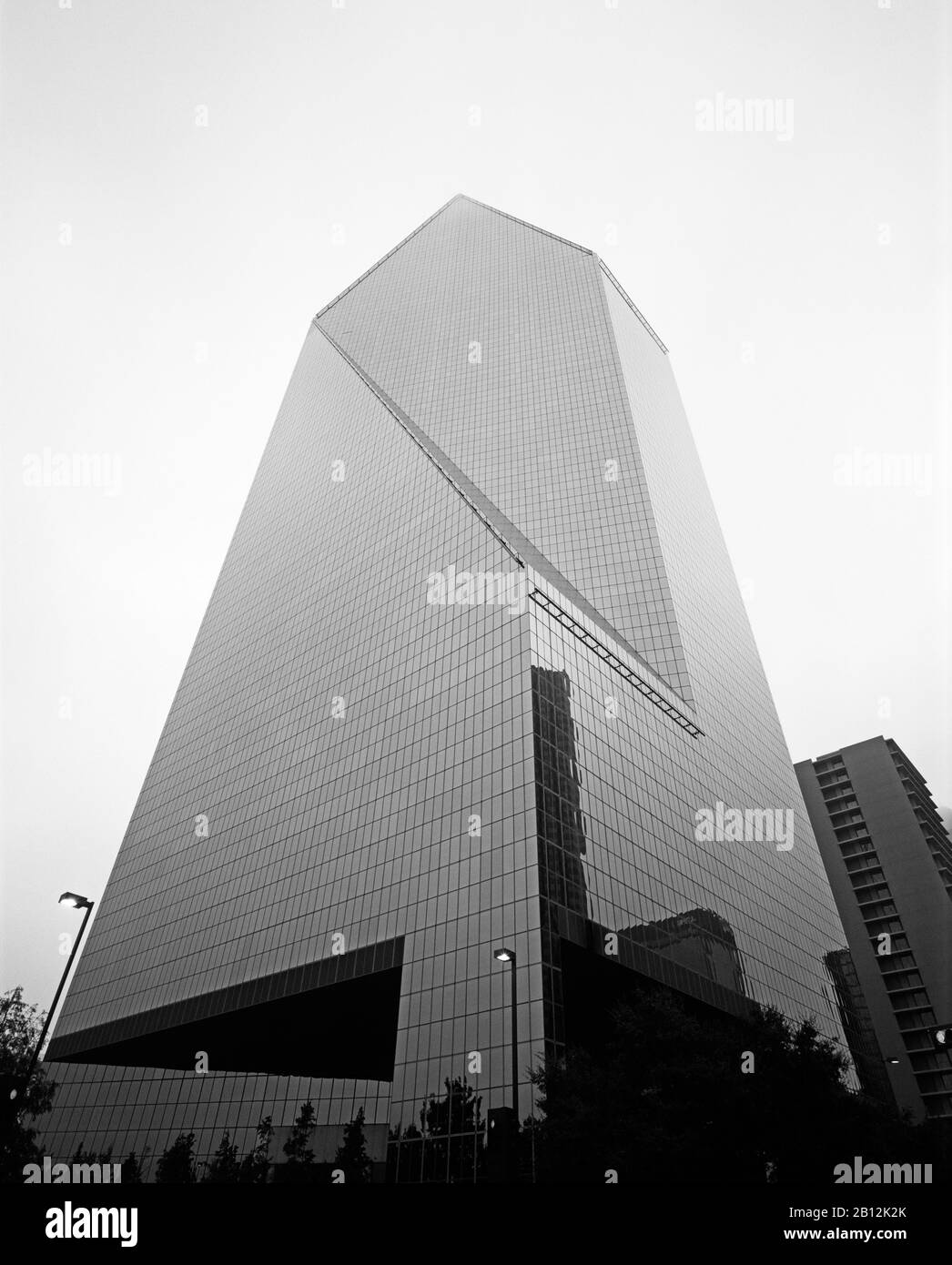Facade tower in downtown Black and White Stock Photos & Images - Alamy