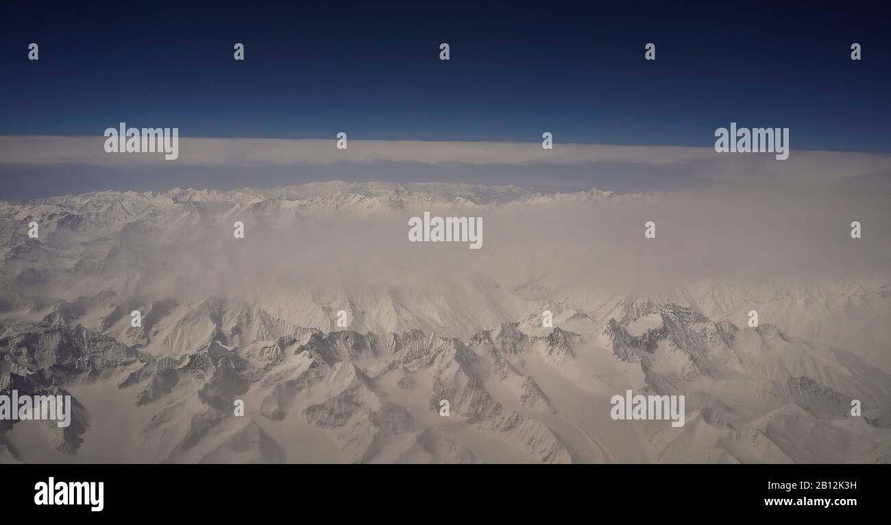 Aerial view of Indian Himalayas. Himalayas. India Stock Photo - Alamy