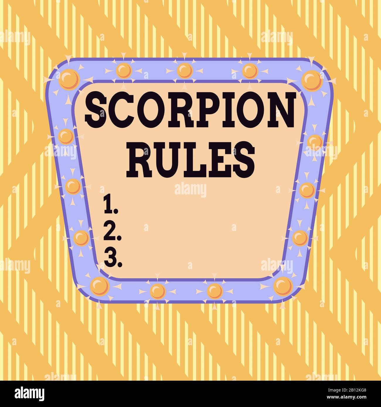 Writing note showing Scorpion Rules. Business concept for Dystopian ...