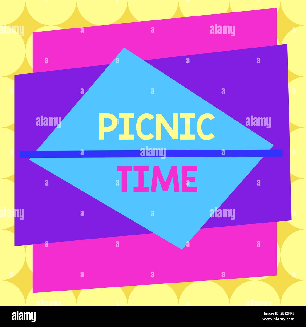 Writing note showing Picnic Time. Business concept for period where ...