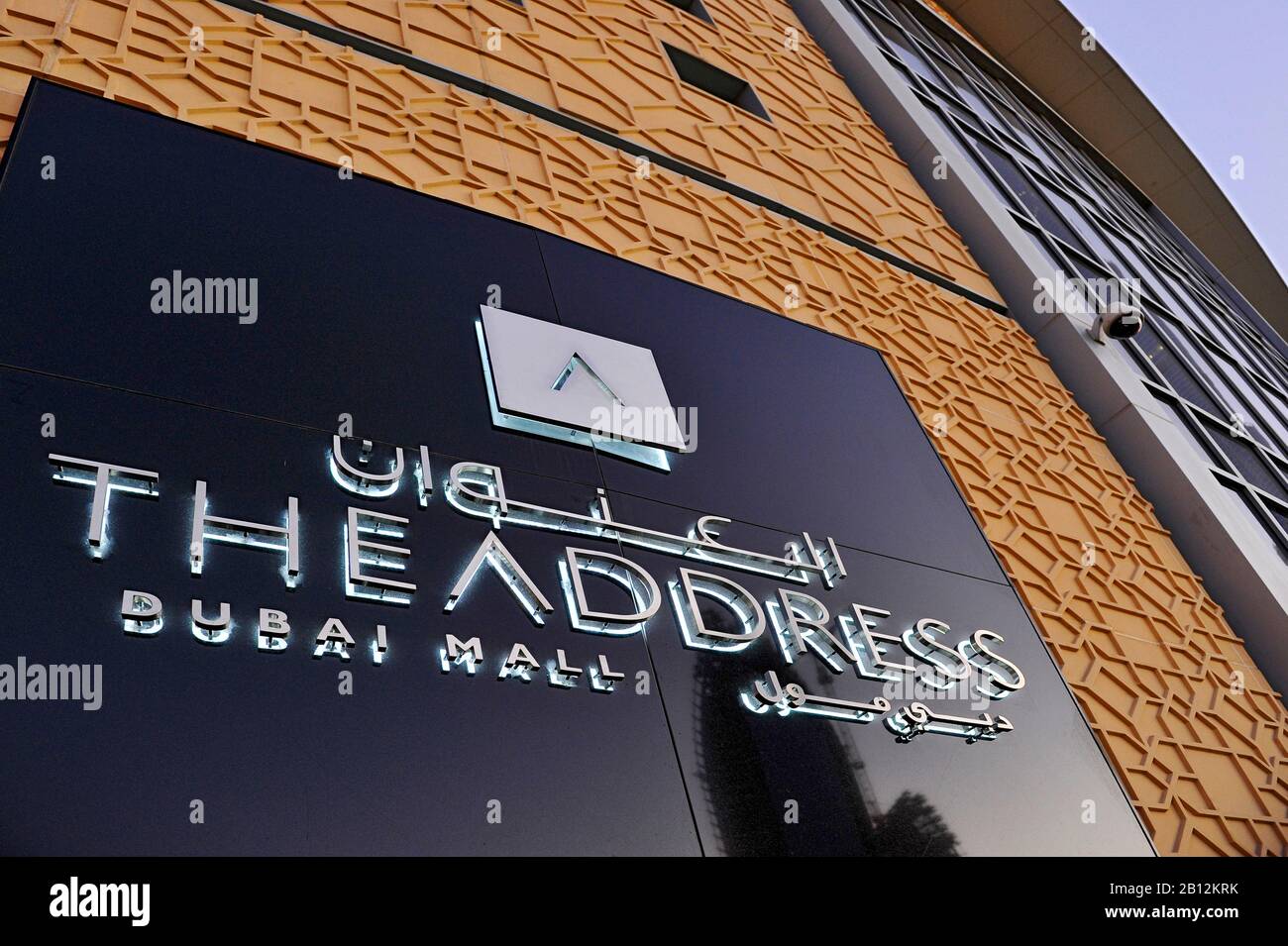 Sign THE ADDRESS DUBAI MALL,beside the Dubai Mall,largest shopping mall ...