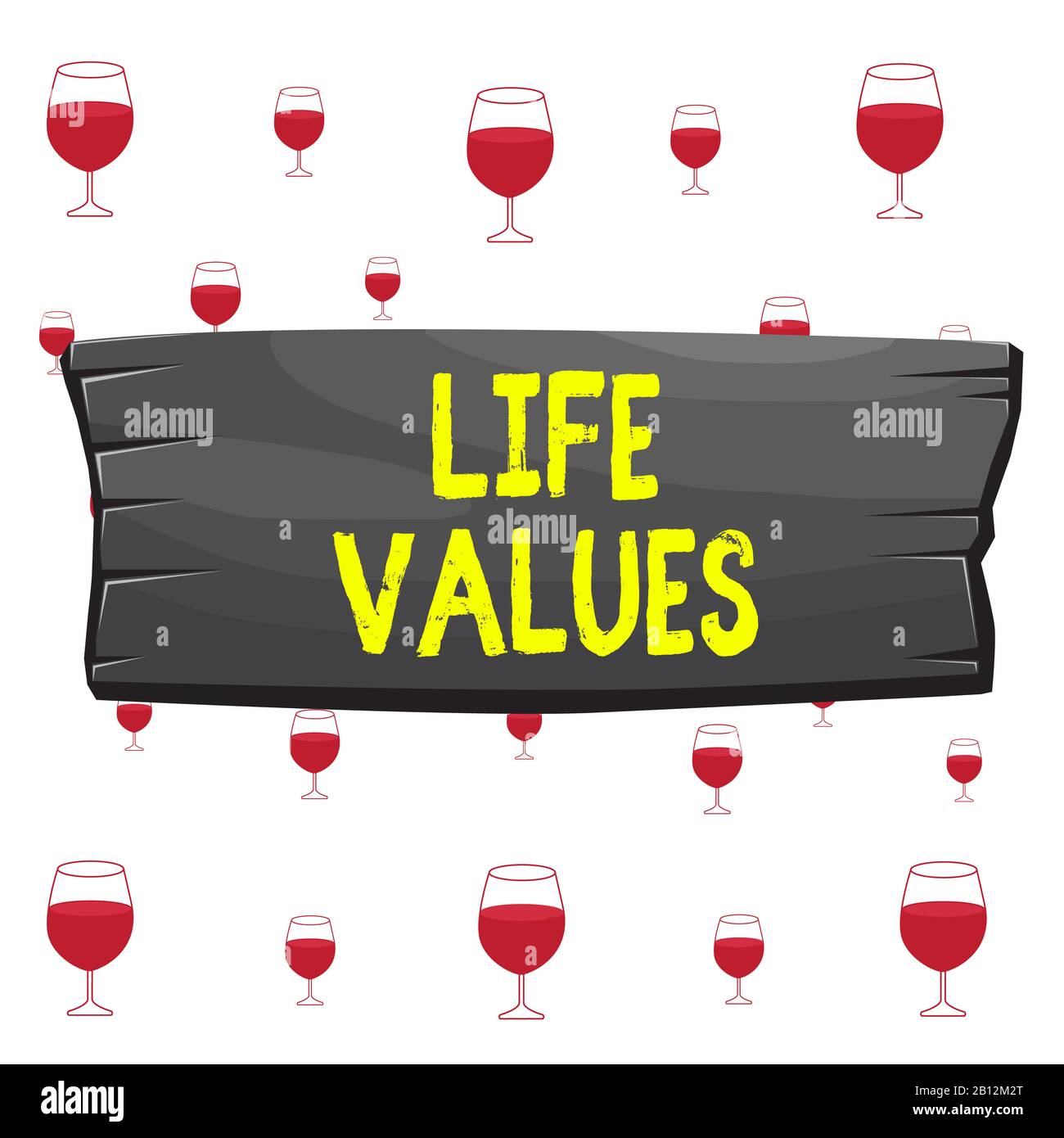 Text sign showing Life Values. Business photo showcasing things that ...