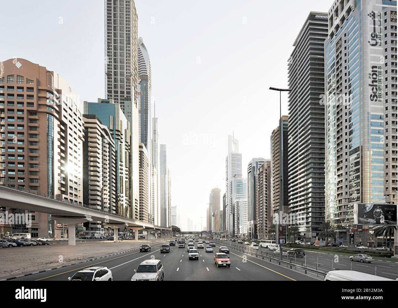 Modern architecture,high-rise buildings,Sheikh Zayed Road,Dubai ...