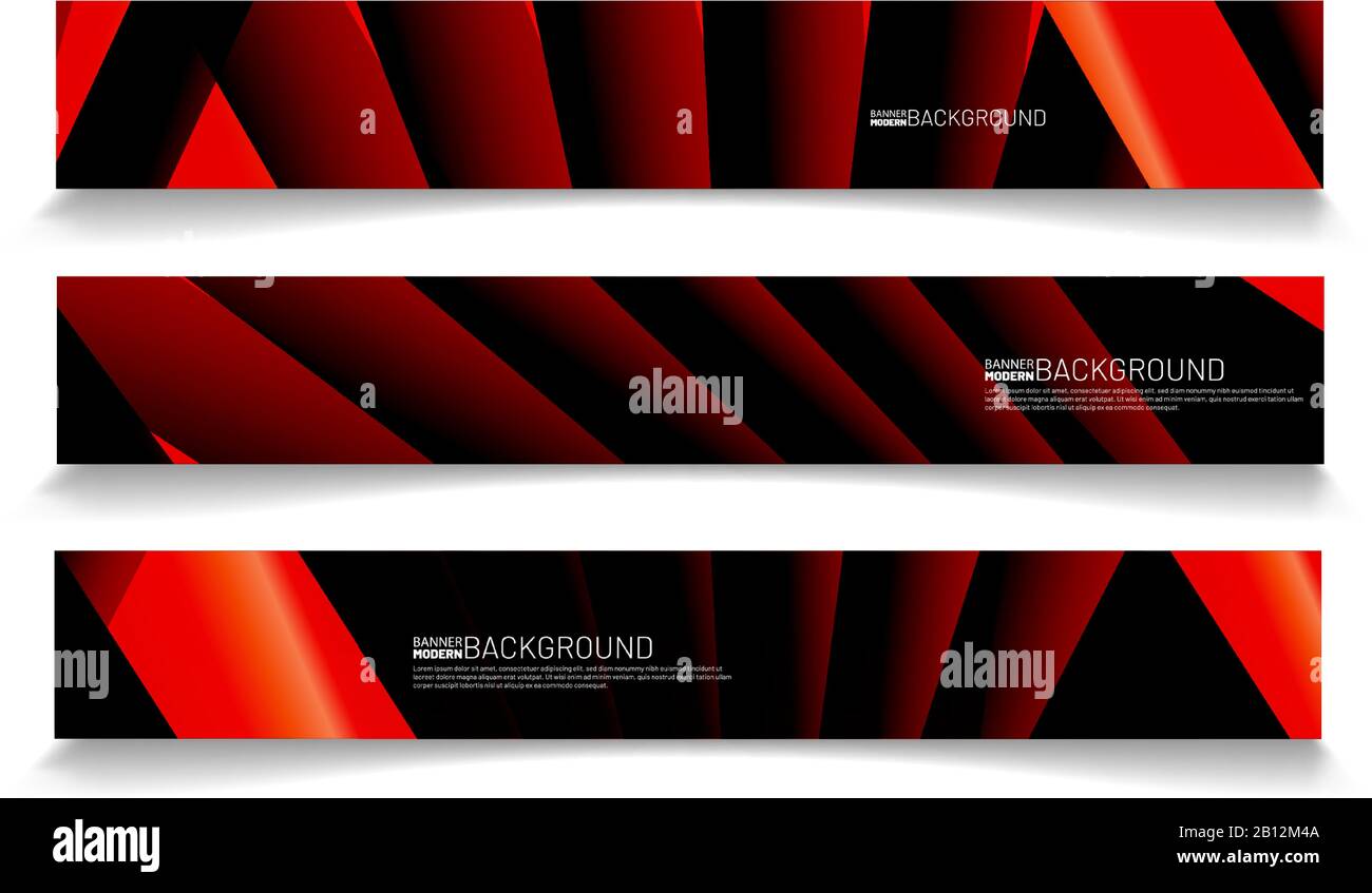 Modern web banner background. abstract vector template design Stock ...