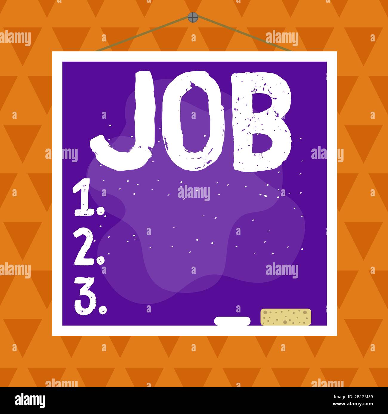 Text sign showing Job. Business photo text A paid position of regular ...