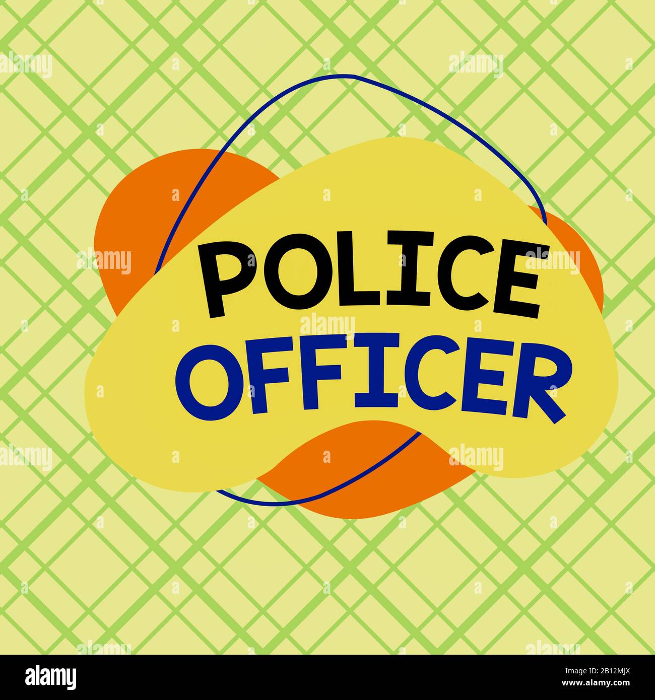 Conceptual hand writing showing Police Officer. Concept meaning a ...