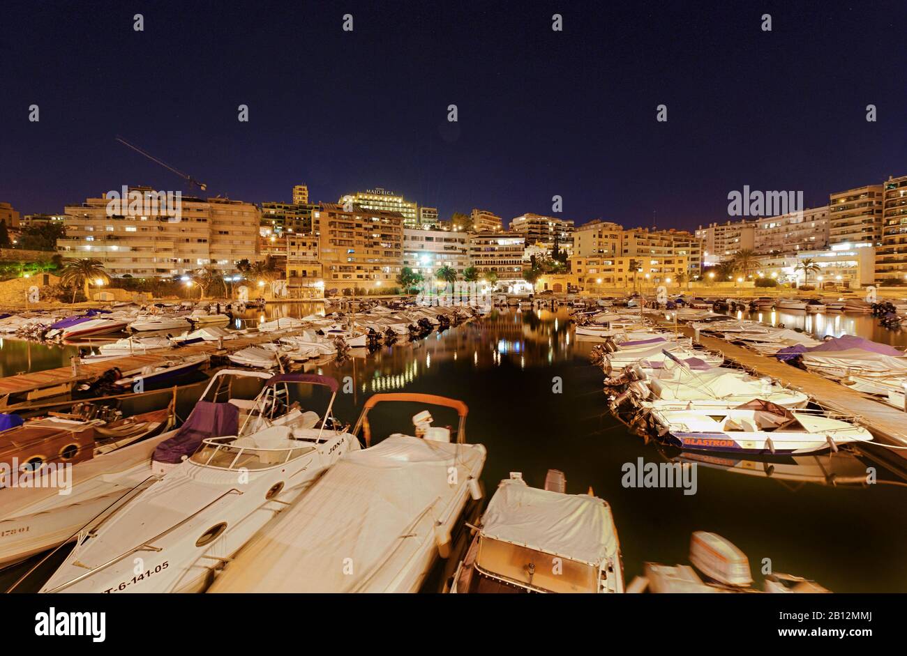 Small marina,Avinguda de Gabriel Roca,Palma Majorca,Majorca,Balearic ...